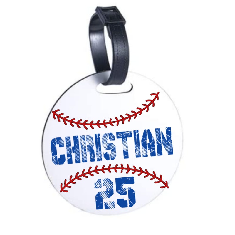 Baseball Bag Tag - Etsy