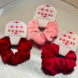 Friend Valentine Gift Hair Scrunchies Personalized Valentine Gifts ...