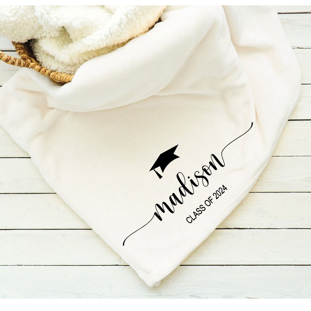Personalized Graduation Blanket Graduation Gift Graduation Blanket ...