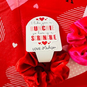 Friend Valentine Gift Hair Scrunchies Personalized Valentine Gifts ...