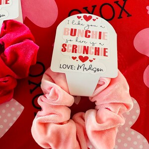 Friend Valentine Gift Hair Scrunchies Personalized Valentine Gifts ...