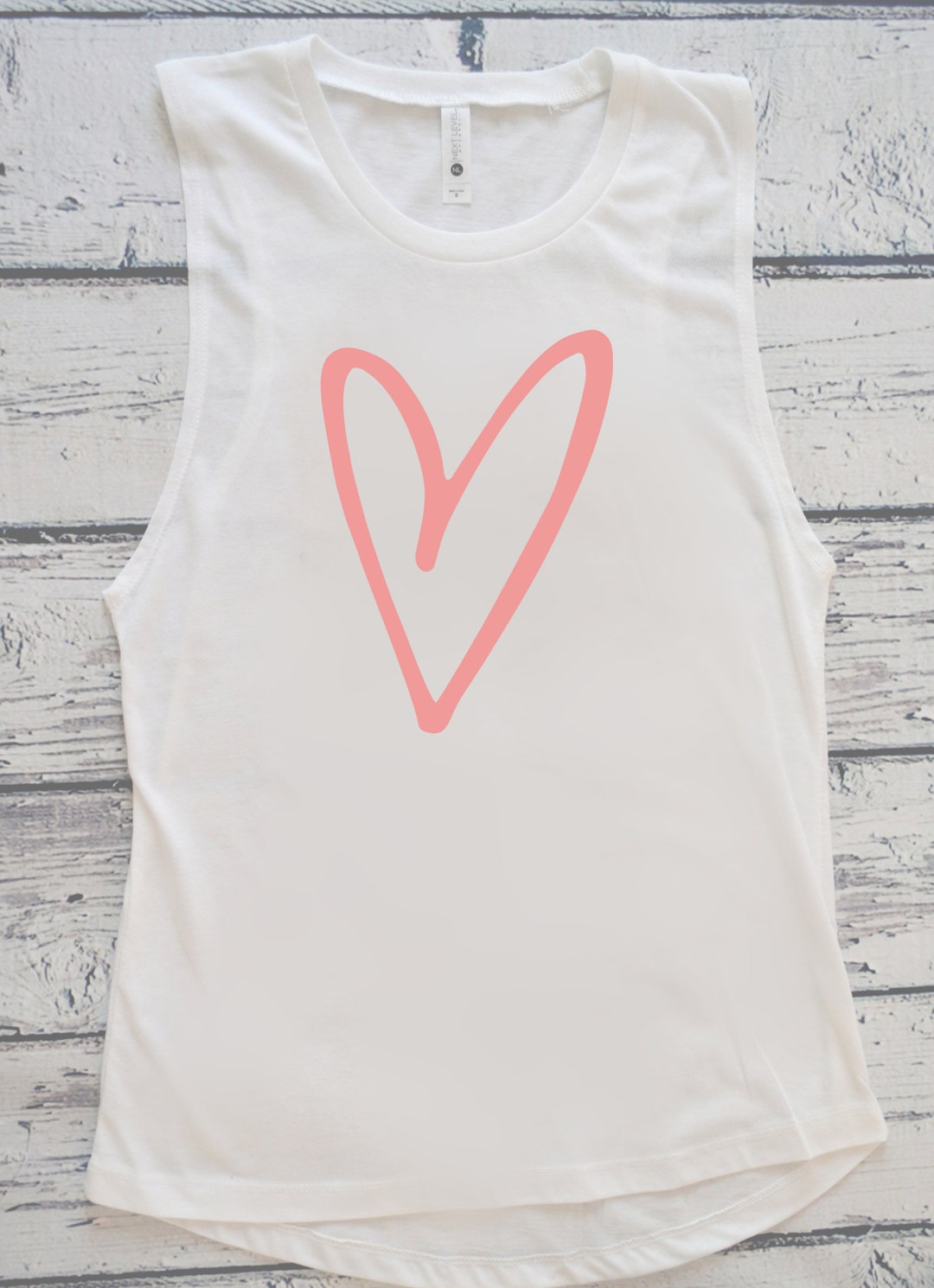 Heart Tank Top Valentine's Day Tank Top - Etsy