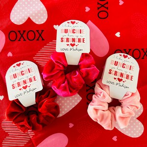 Friend Valentine Gift Hair Scrunchies Personalized Valentine Gifts ...