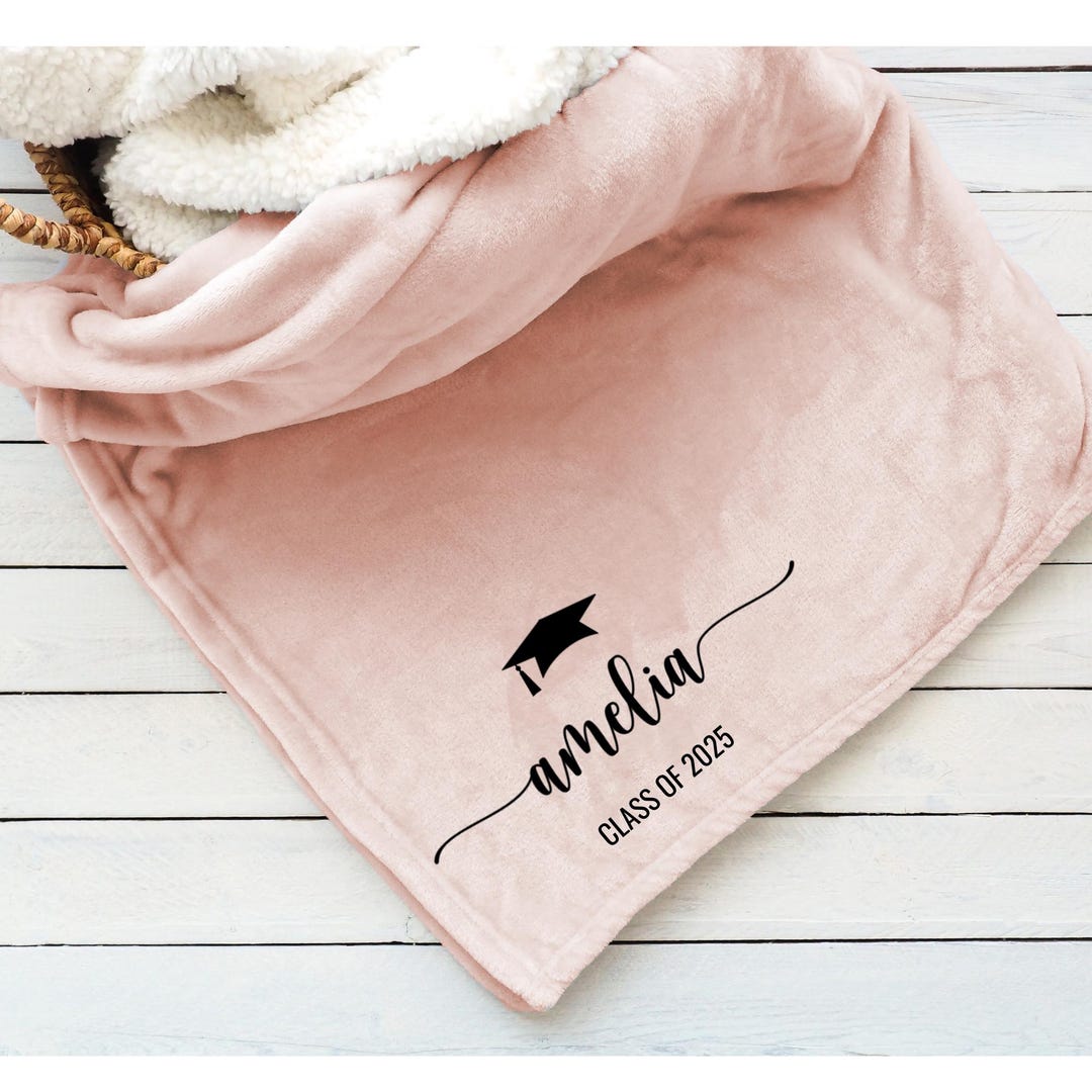Personalized Graduation Blanket ** Graduation Gift ** Graduation ...