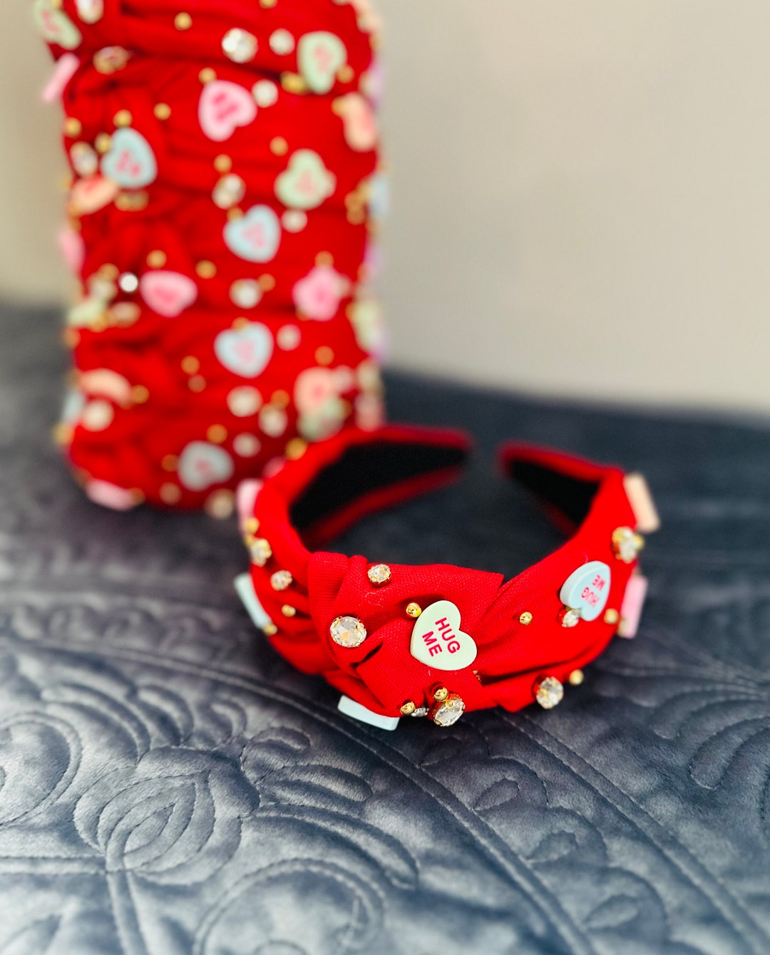 Valentine's Day Headbands Conversation Heart Headband Women's Headbands ...