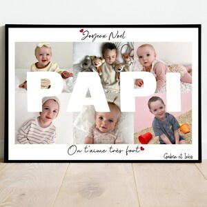 Noël PAPI / AFFICHE PAPI / bonne fête / cadeau personnalisé / - Etsy France