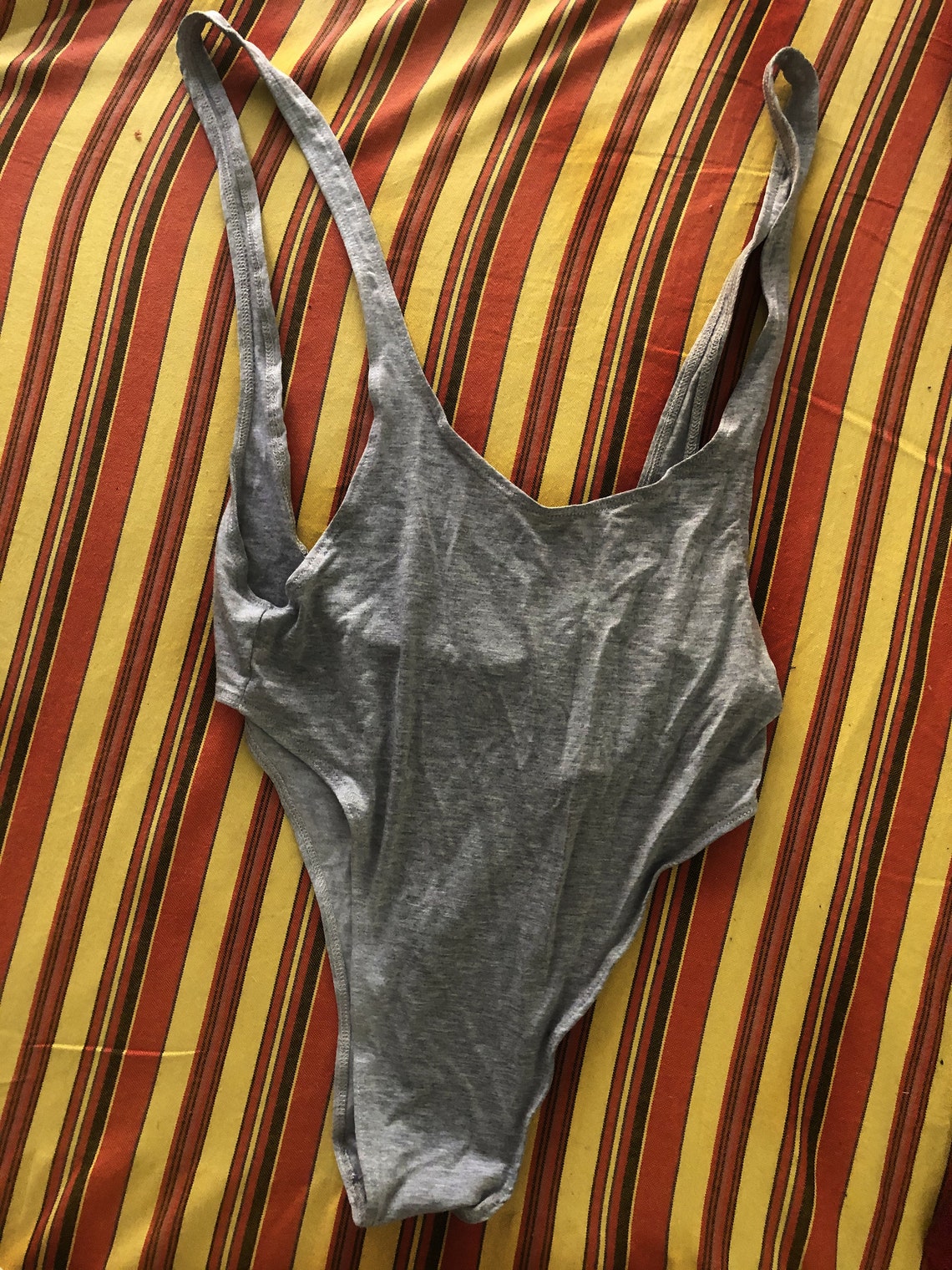 A Gray Leotard Thong Singlet - Etsy