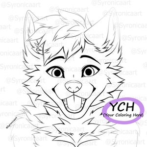 Furry Icon Base Canine Fursona Pfp Base (.PSD File) - Etsy