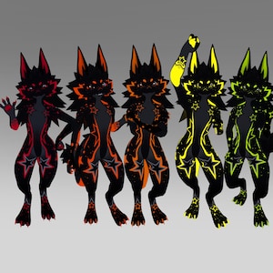 Vrchat Novabeast Texture: 15 Colors, Fullbody & Eye Emissions (PC ...