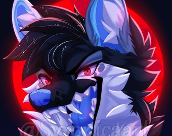 Fursona Profile Pic Commission, Custom Cute Furry Art, Painted,draw ...