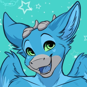 Custom Colored Pfp/headshot Furry Profile Picture Furry Icon Sketch ...