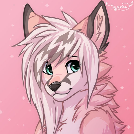 Custom Colored Pfp/headshot Sketch Fursona Commission pay Pal - Etsy