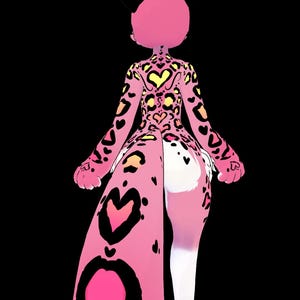 Vrchat Deira Pink Leopard Furry Texture Pack (PNG .RAR) - Etsy