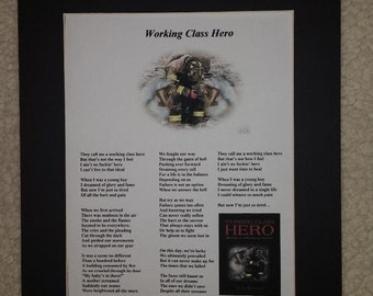 Firefighter poem | Etsy
