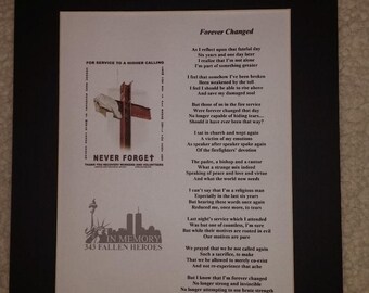 Firefighter poem | Etsy
