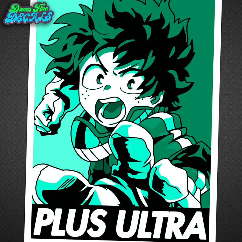 Deku Plus Ultra Sticker | Etsy