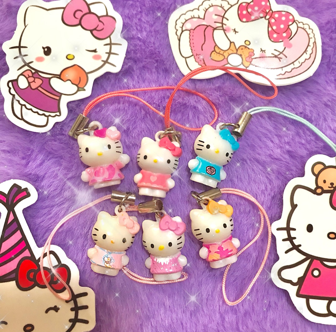 Hello Kitty Mini Phone Charm Strap Kawaii Adorable Cute Sanrio Gifts ...