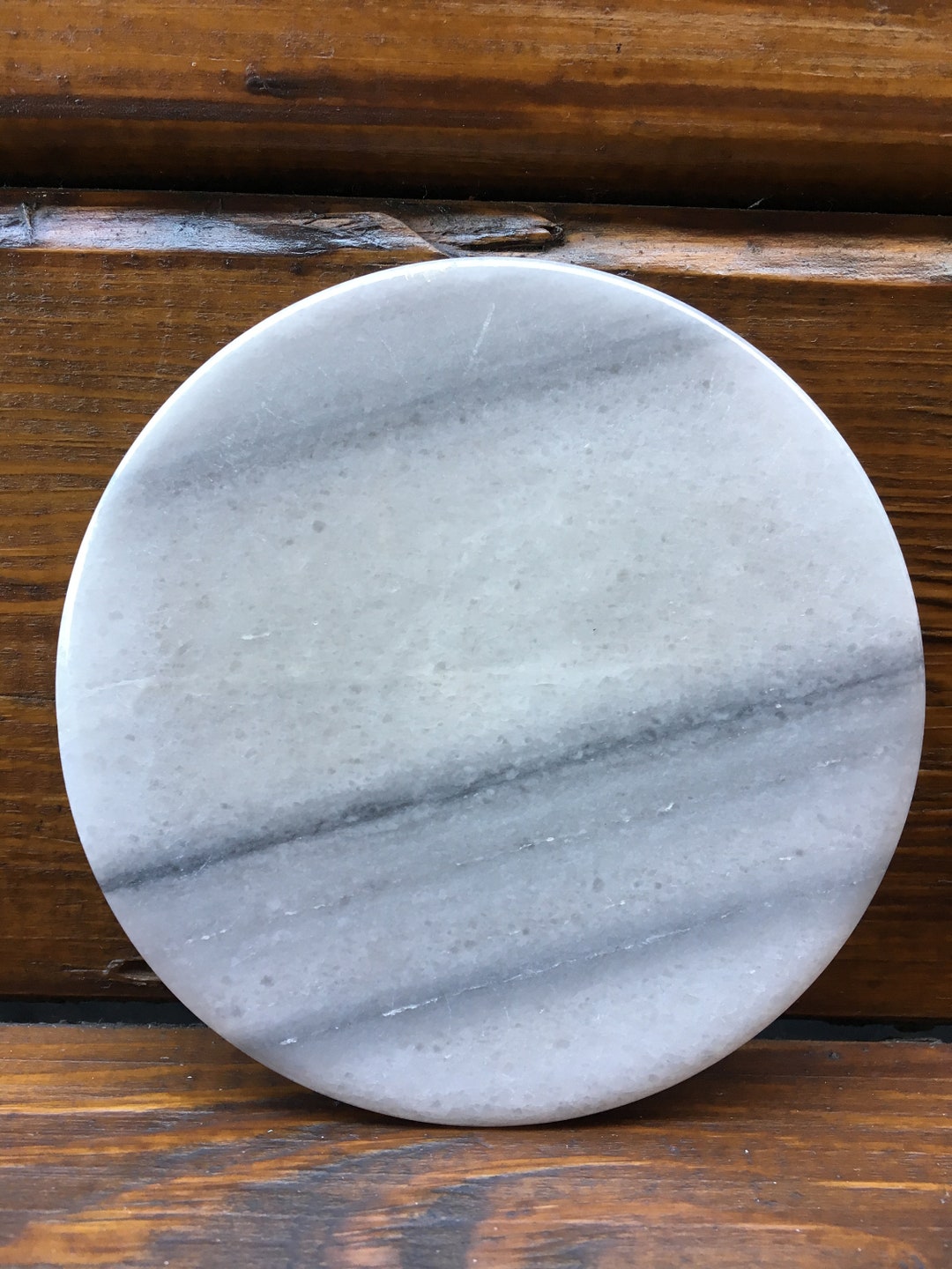 White Marble Coasters Round Drink Coasters Office Gift - Etsy