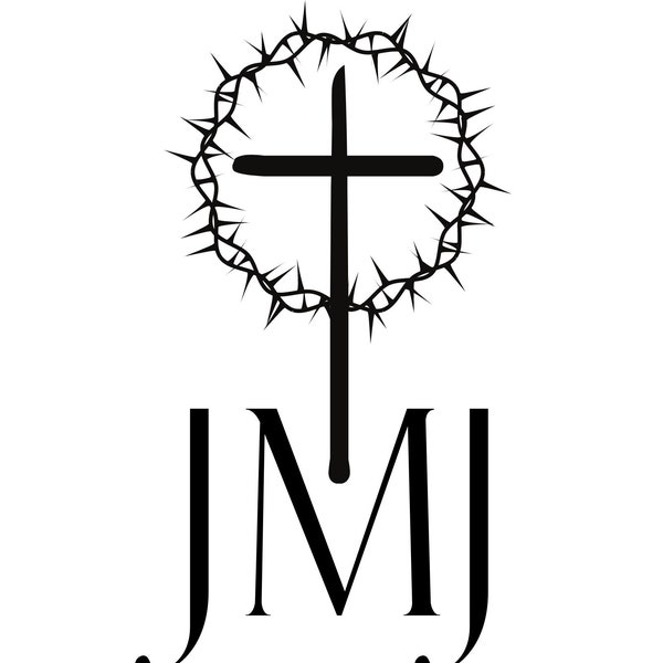 Jmj Cross Print Art - Etsy