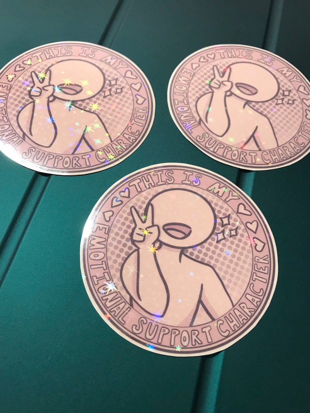 Emotional Support Character Sticker - Etsy