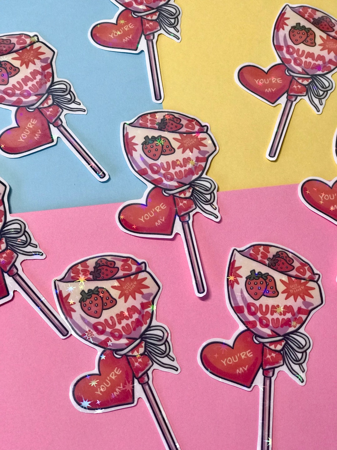 You're My Dum Dum Valentine's Day Sticker - Etsy