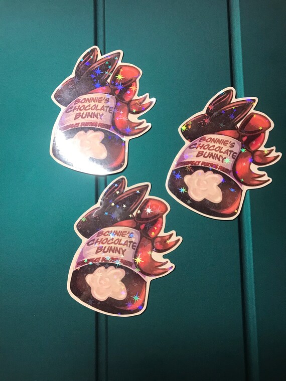 FNAF Bonnie Chocolate Bunny Sticker | Etsy