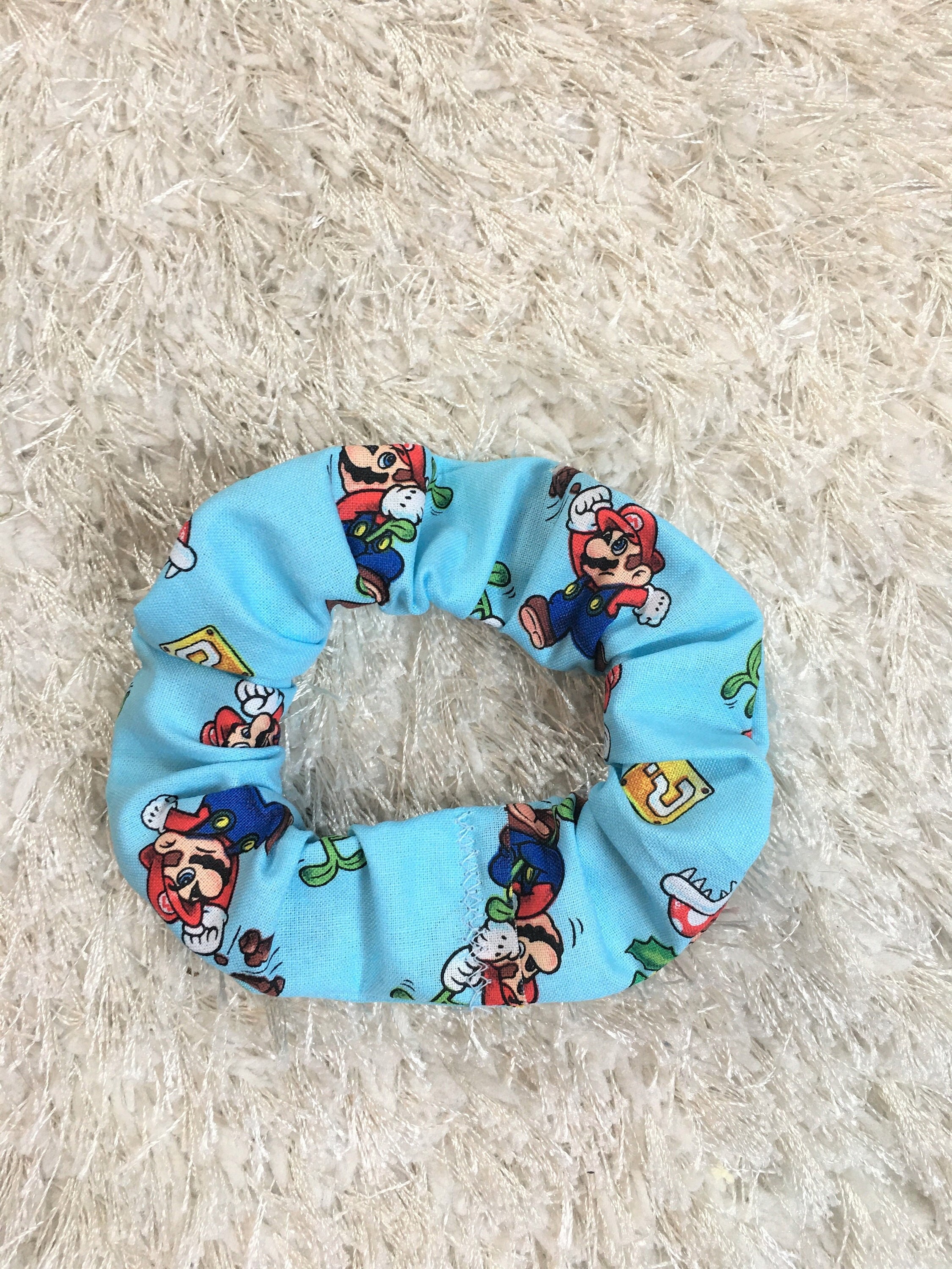 Mario Brothers Scrunchie Mario Gamer Gift Gamer Scrunchie - Etsy