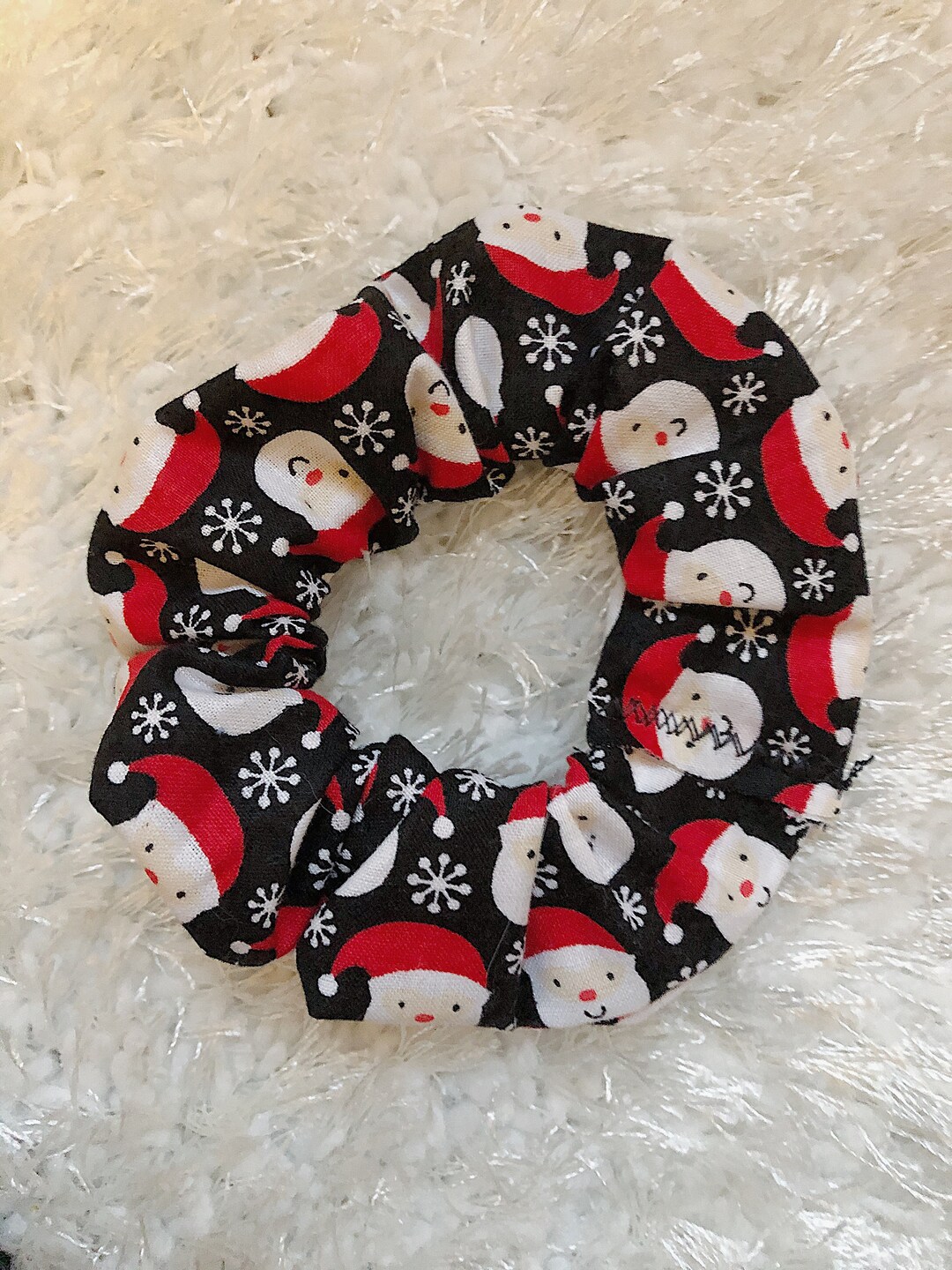 Santa Scrunchie Santa Claus Christmas Saint Nicholas - Etsy