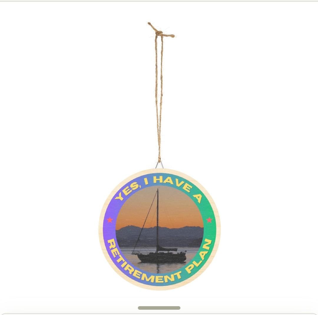 Wood Signs, Retirement Plan Wooden Sign, Funny Sailboat Sail Away, Gift ...