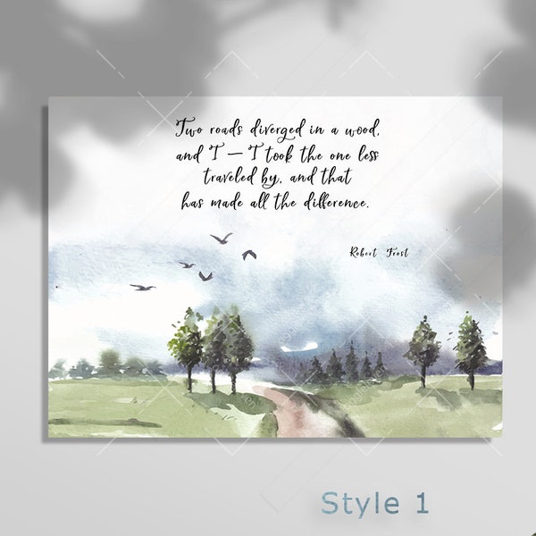 The Road Less Traveled - Etsy