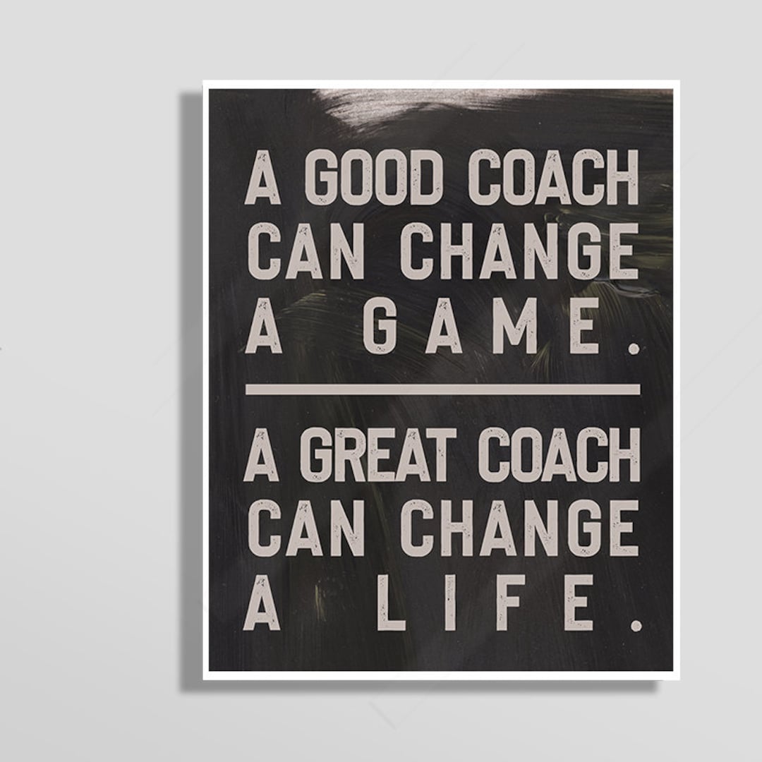 Inspirational Coach Quote Art Print: John Wooden Gift - Etsy