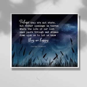 Eskimo Proverb Art Print: Sympathy Memorial Gift - Etsy