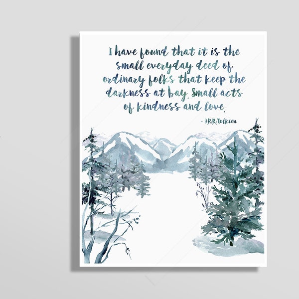 I Have Found That It is the Small Everyday Deeds - Etsy