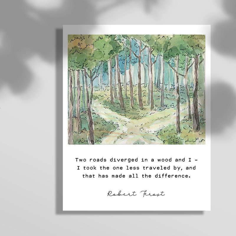 Two Roads Diverged Painting