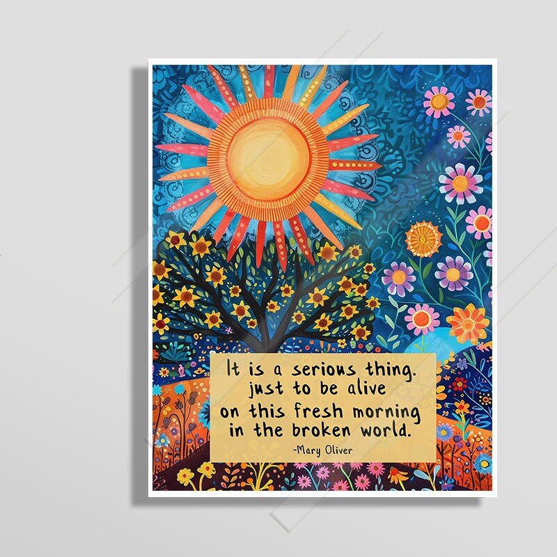 Mary Oliver Wall Art - Etsy