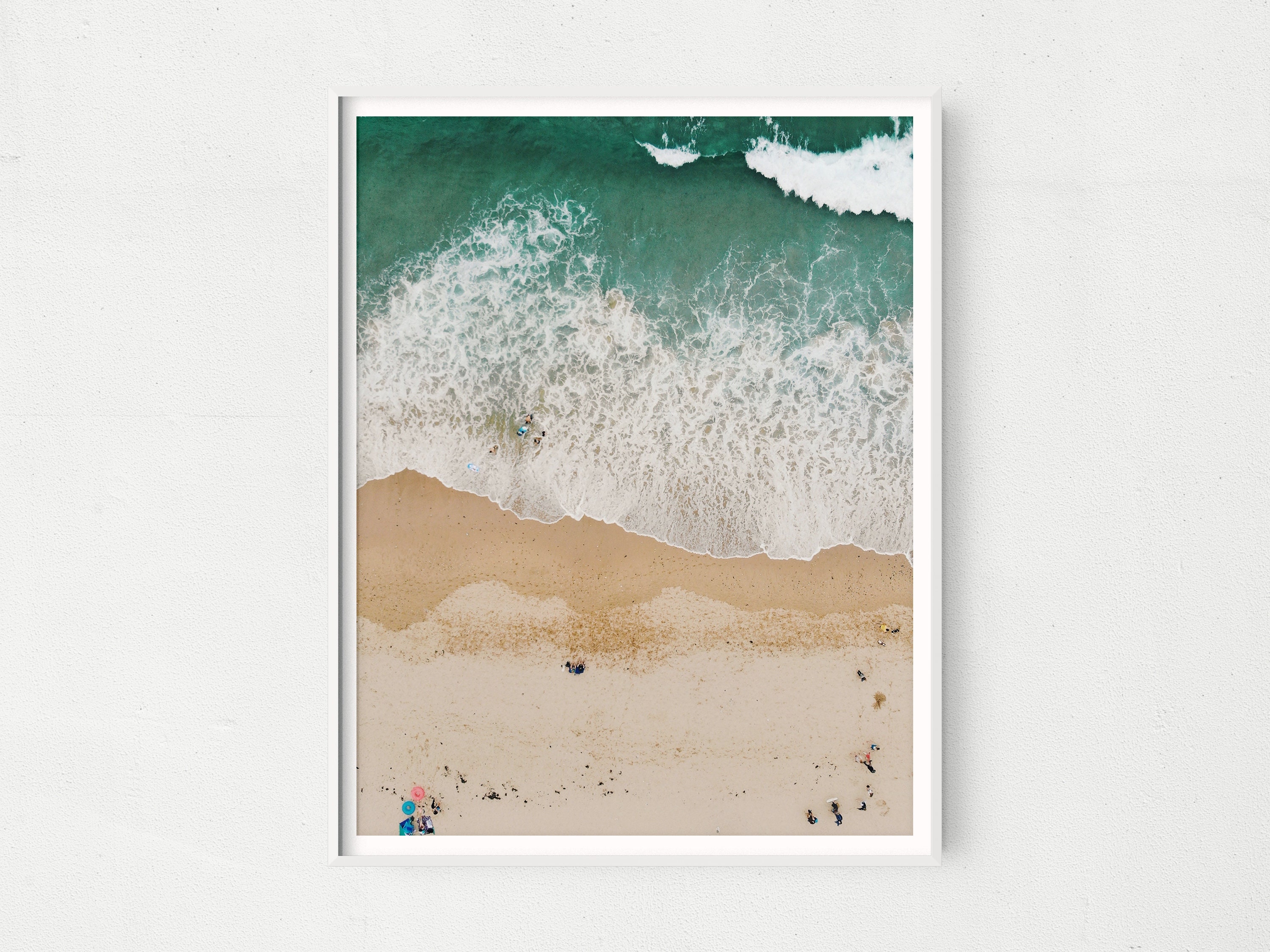 Tropical Beach Print Turquoise Ocean Waves Wall Art Surf | Etsy