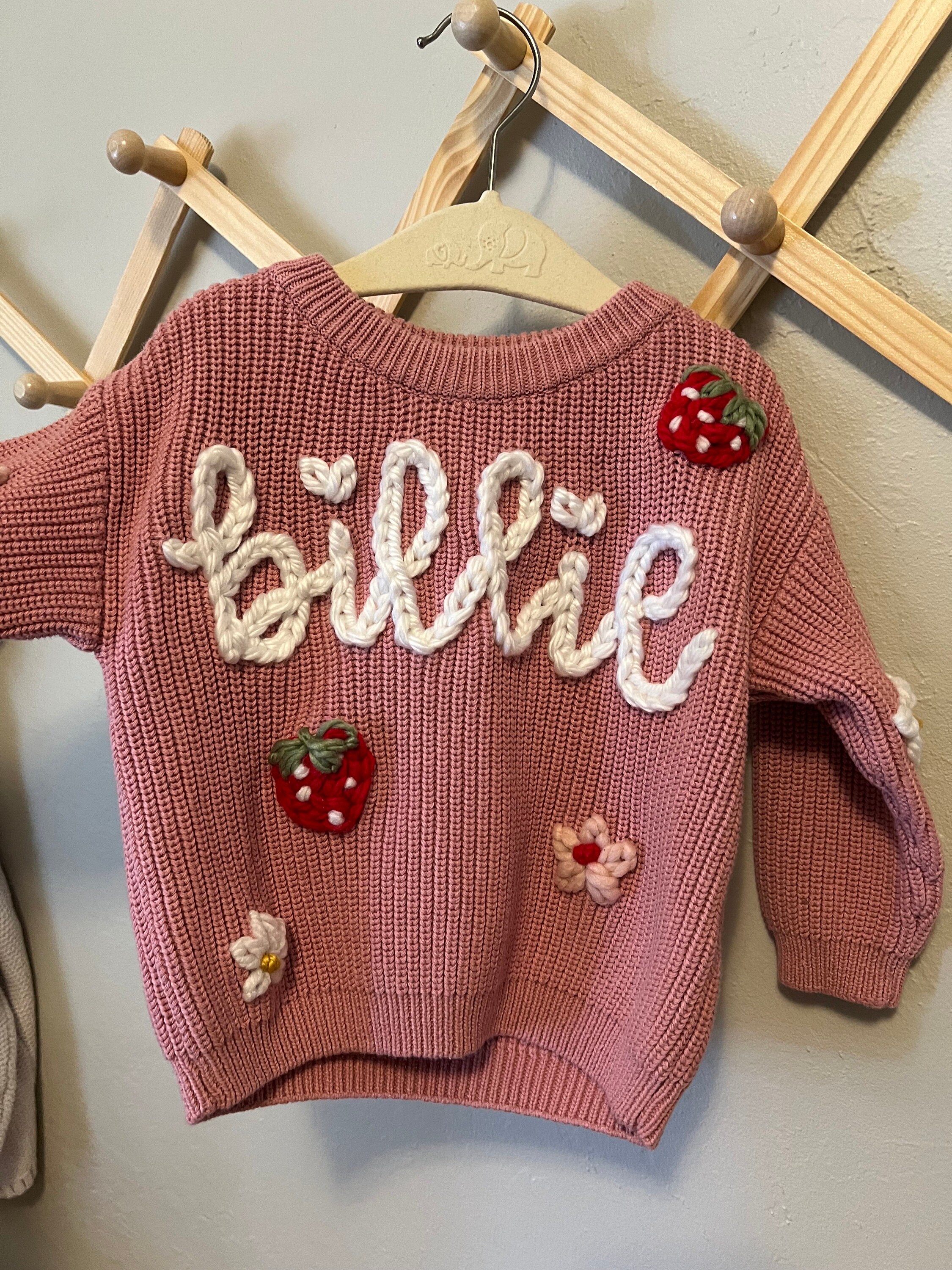 Personalized Hand Embroidered Baby and Toddler Sweaters, Keepsake, Baby ...