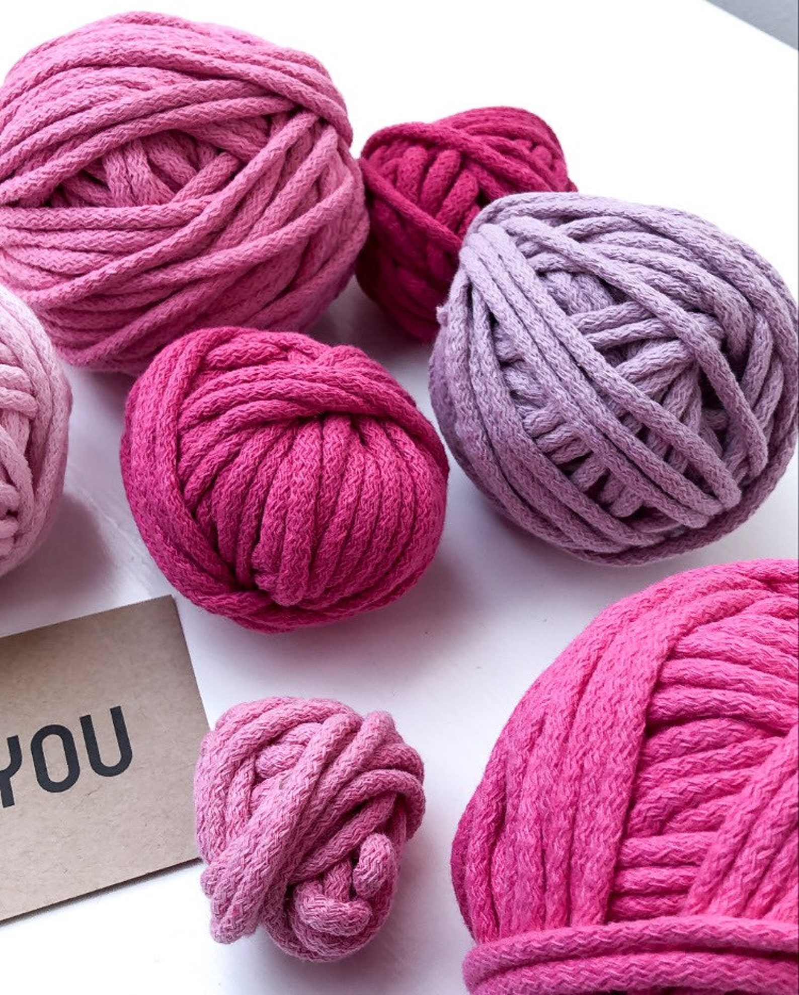 Cotton Yarn Bundle 5mm Cotton Cord 5mm Cotton Rope BY YOU - Etsy