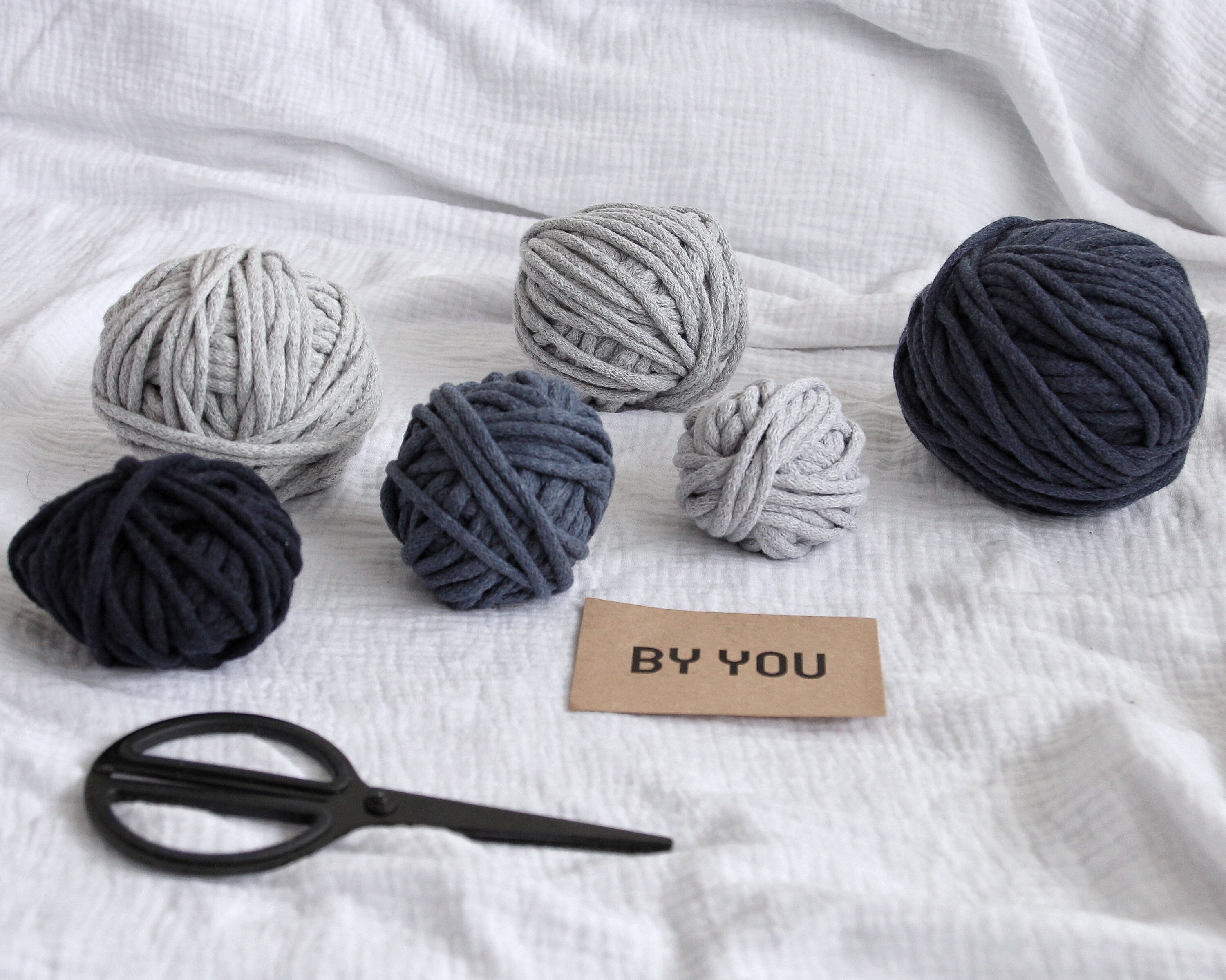 Cotton Yarn Bundle 5mm Cotton Cord 5mm Cotton Rope BY YOU | Etsy