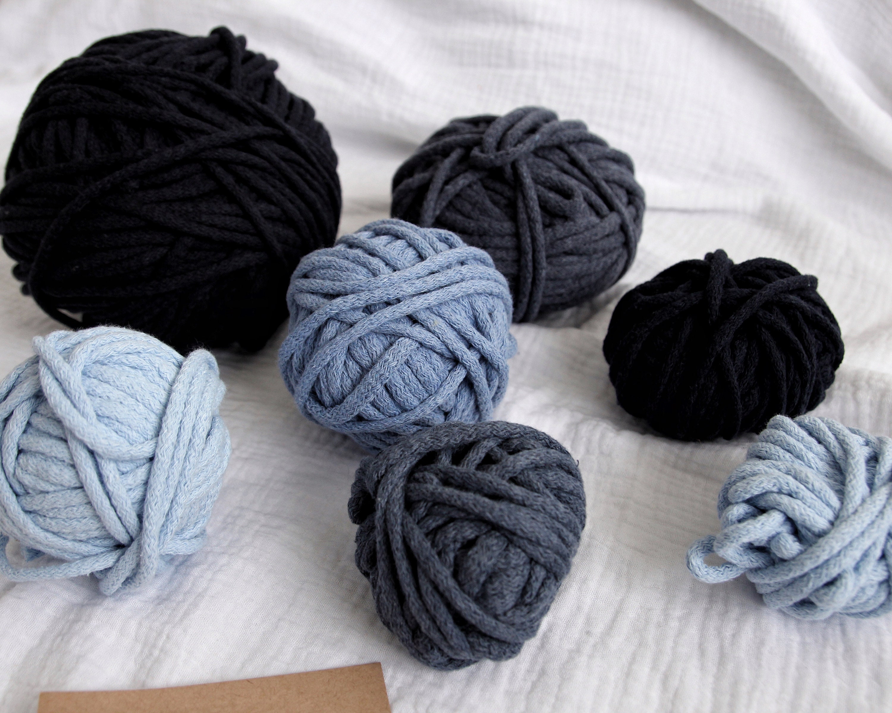 Cotton Yarn Bundle 5mm Cotton Cord 5mm Cotton Rope BY YOU | Etsy