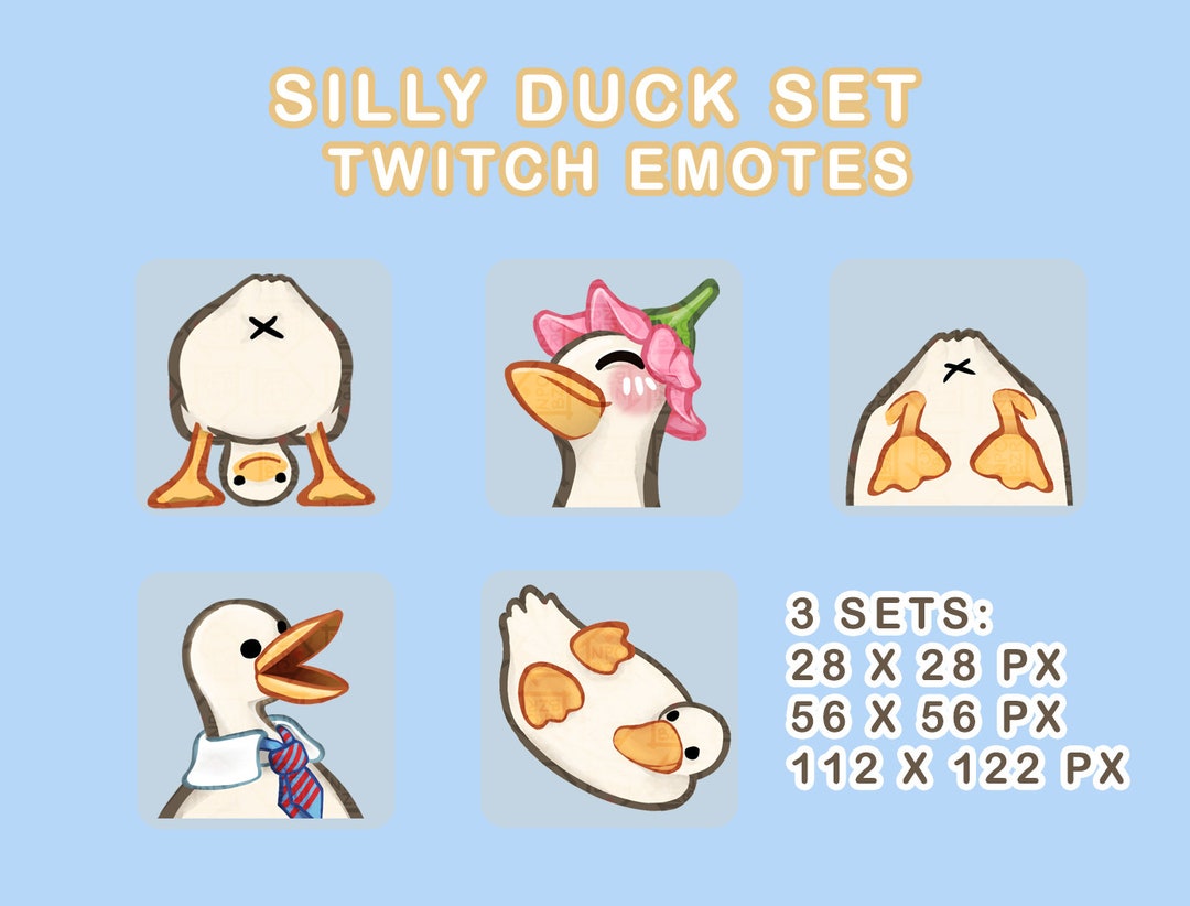 Silly Duck Twitch Emotes - Etsy