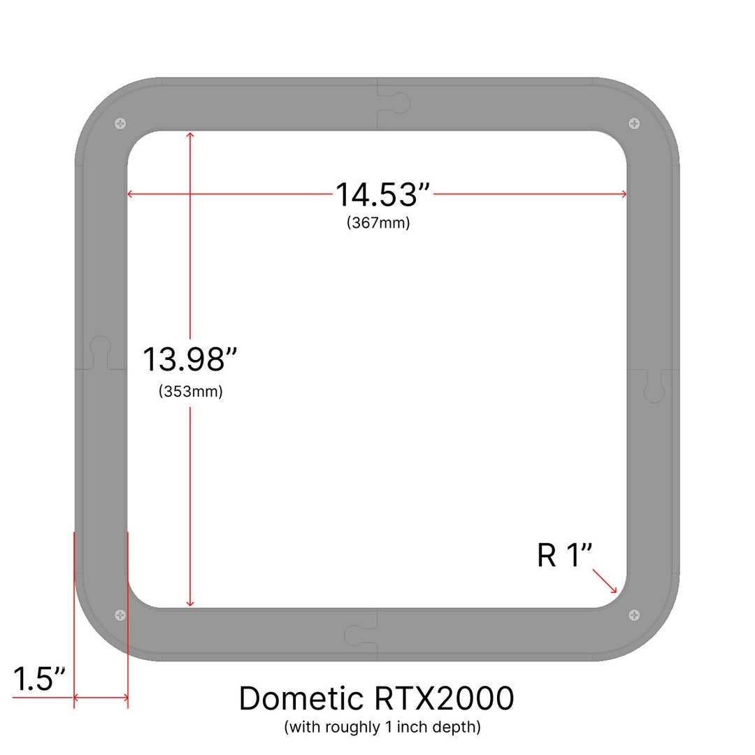 Carbon Fiber Nylon AC Trim Ring Custom or Dometic RTX2000 - Etsy