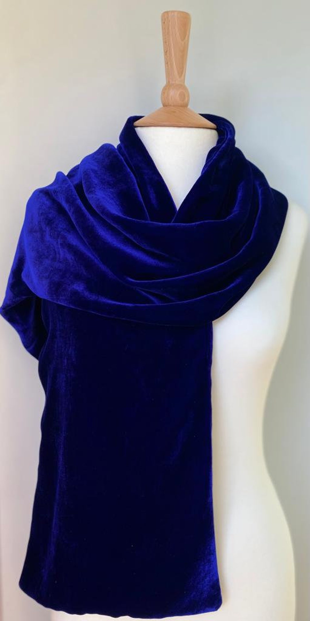 Luxurious Royal Blue 100% Mulberry Silk Scarf - Etsy