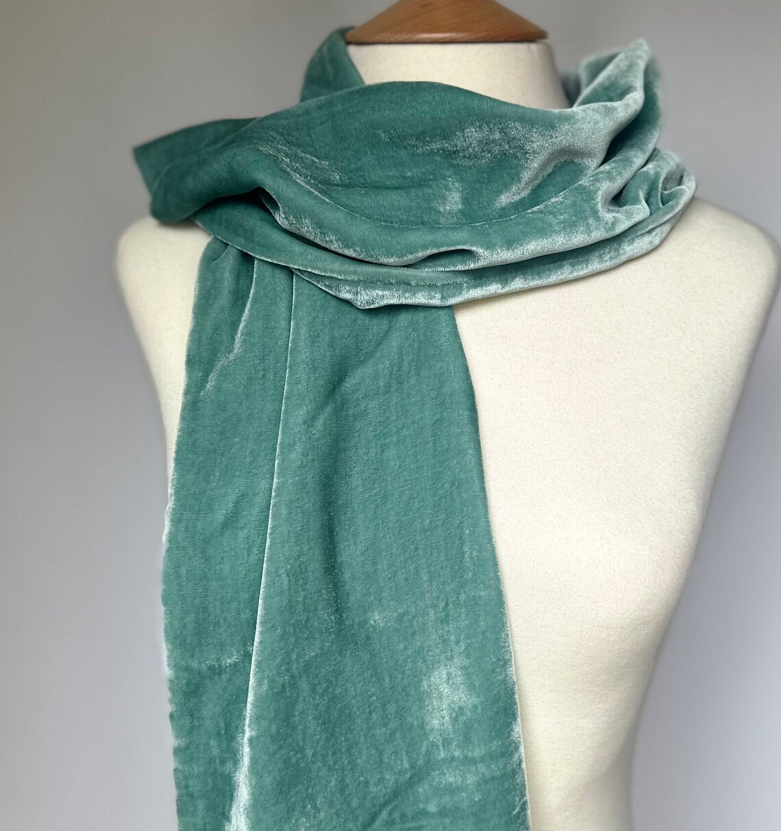 Duck Egg Silk Velvet Scarf - Etsy Duck Egg Silk Velvet Scarf - Etsy