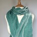 Duck Egg Silk Velvet Scarf - Etsy