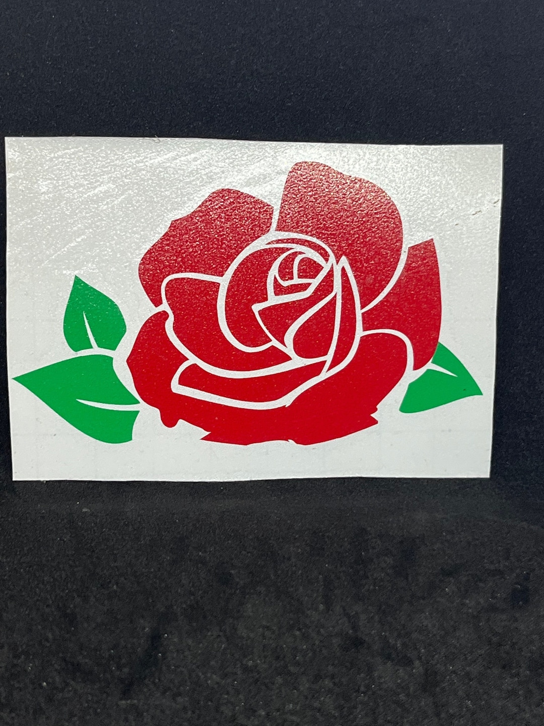 Rose Vinyl Decal - Etsy