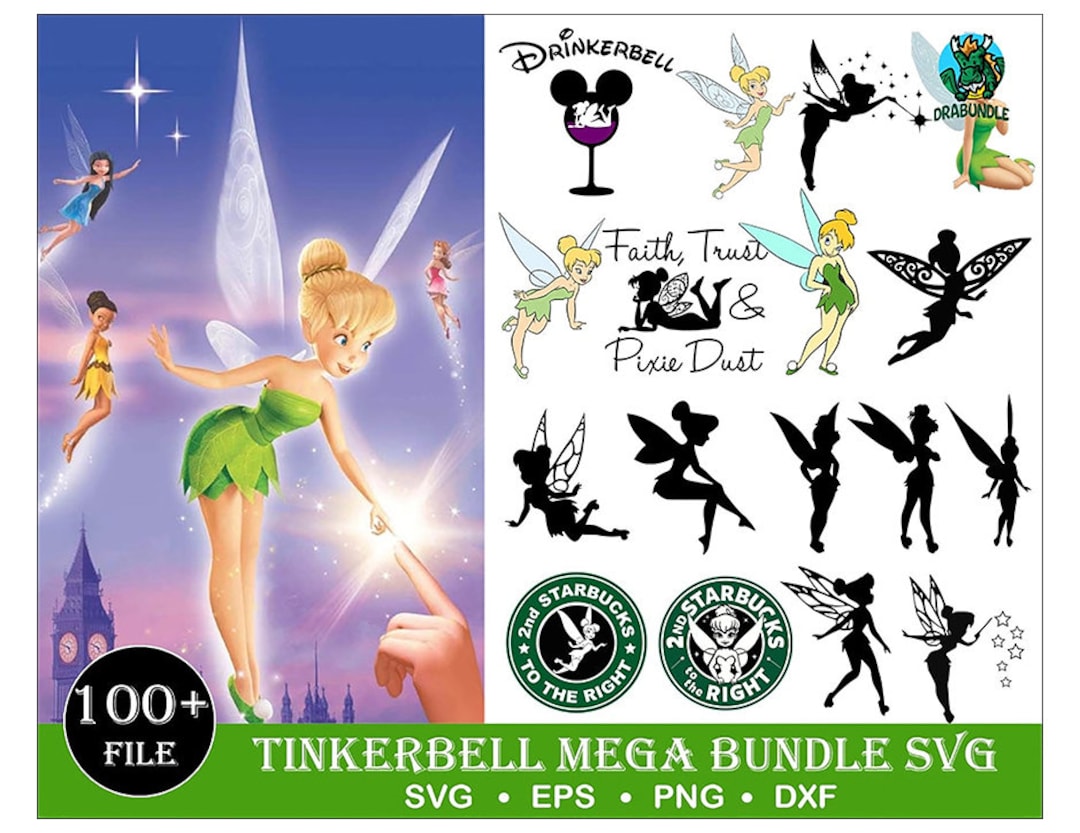 100 Tinkerbell Svg, Tinkerbell Svg Files for Cricut, Tinkerbell Svg Cut ...