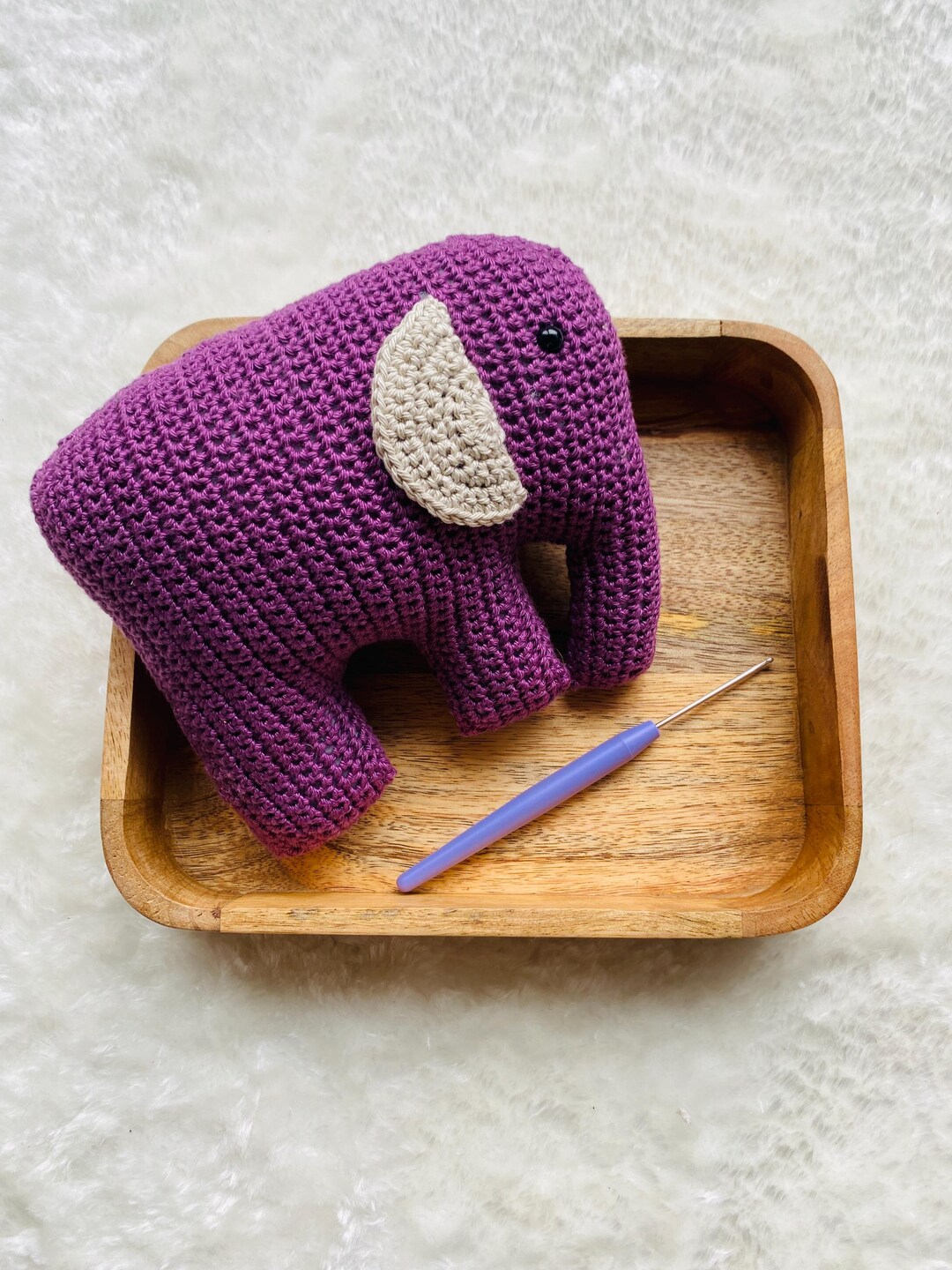 Crocheted Elephant / Soft Toy / Cuddle & Play - Etsy