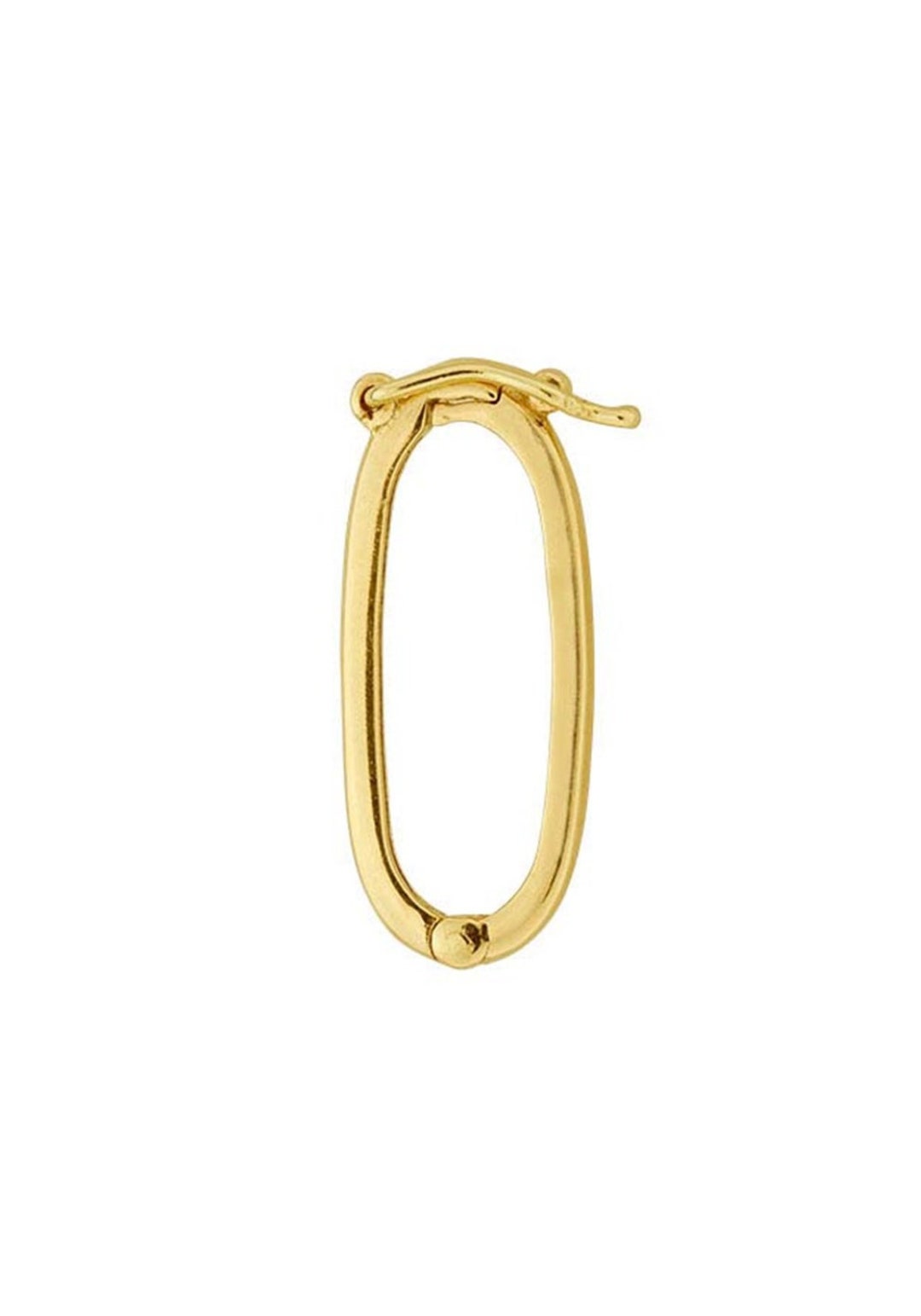 14K Solid Gold Clasp Necklace Shortener, Necklace Clasp, Pear Strand ...