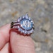 Monogram Ring CZ Sterling Silver Monogram Initial Name Ring - Etsy
